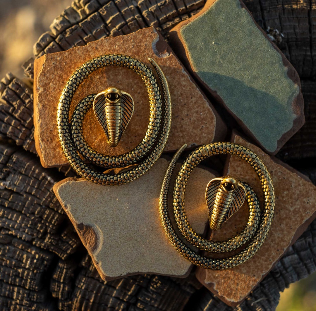 Ear Weights "cobra" Sold as Pair, High Quality Stainless Steel Metal ...