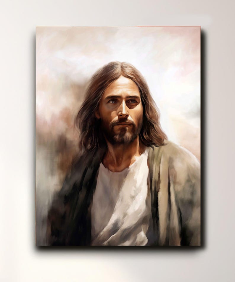 Jesus Christ trust Him Canvas Print, Christian Art, LDS Art, Jesus Art ...