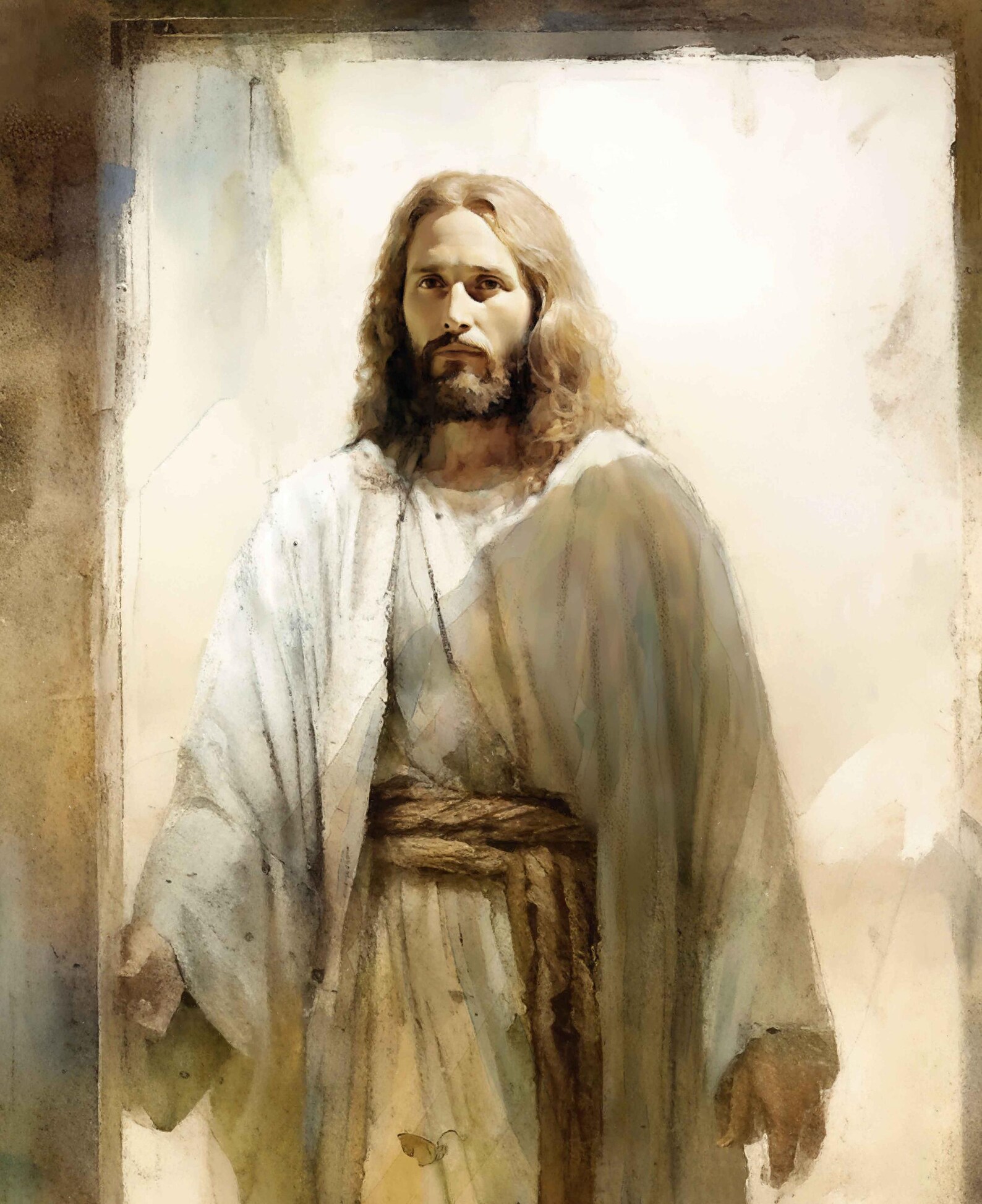 Jesus Christ, "let Him In" Canvas Print, Jesus Portrait, Jesus Art ...