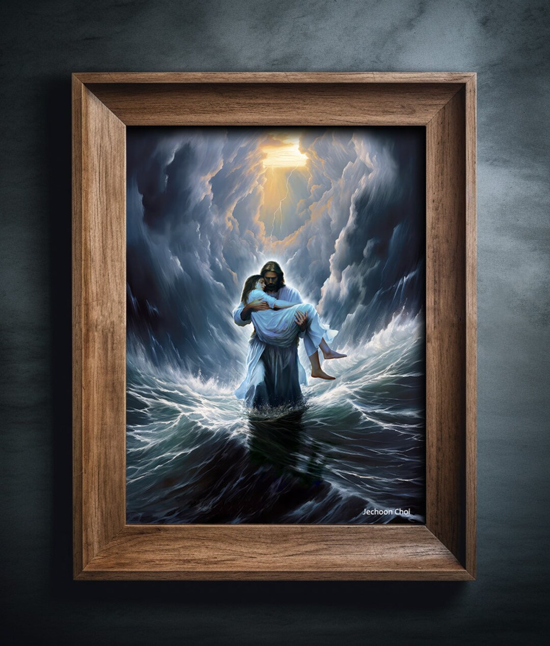 Jesus Christ Poster Print, Jesus Portrait, Christian Wall Art, Home ...