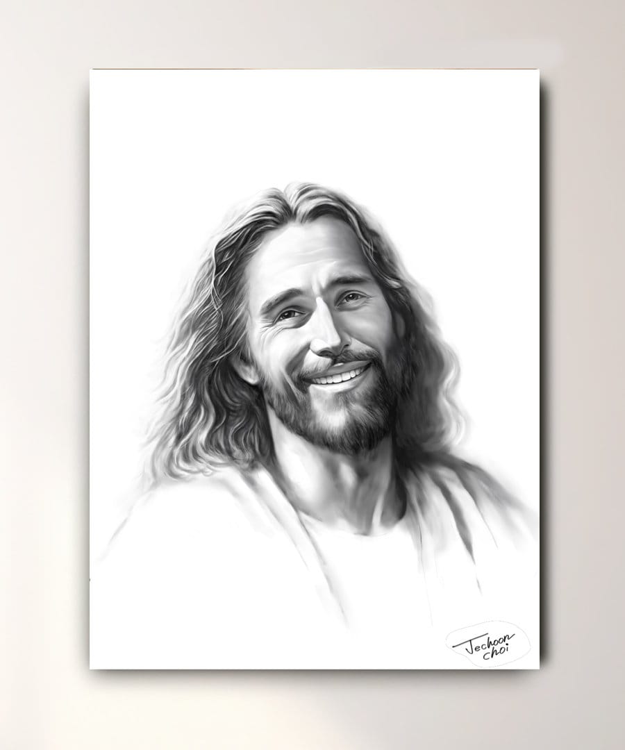 Poster Print, Jesus Christ Portrait, Drawing, LDS Art, Jesus Painting ...
