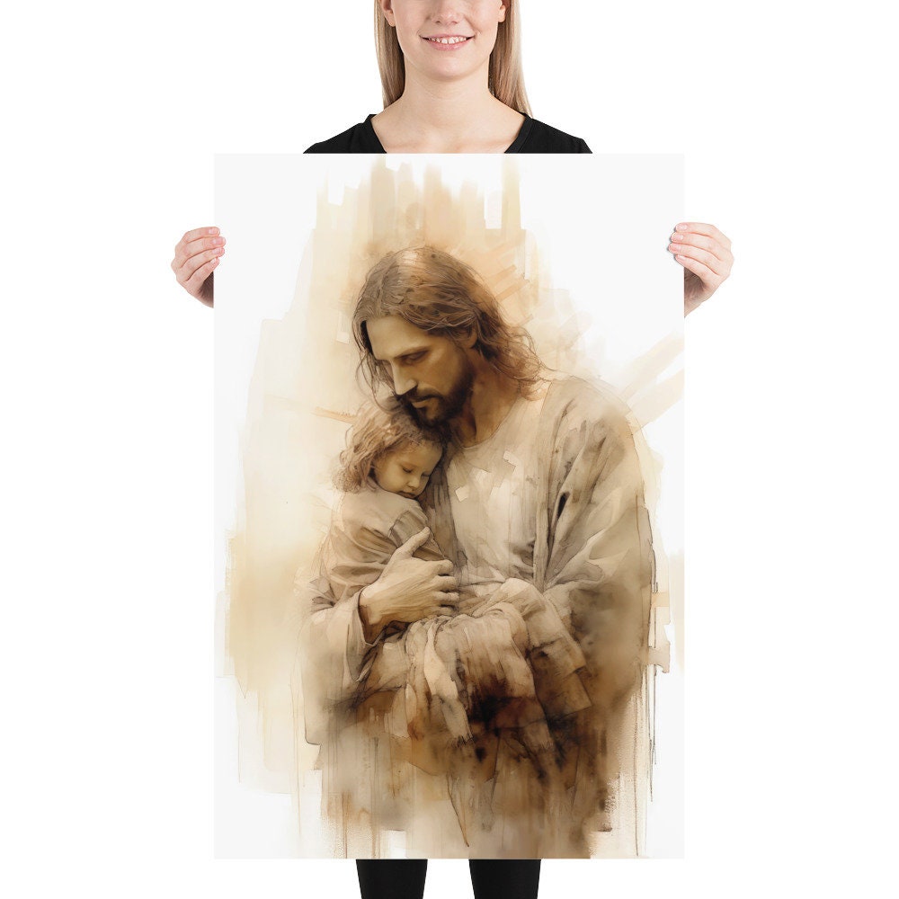 Poster Print, Jesus Art Print, Jesus Wall Art, Christian Wall Art ...