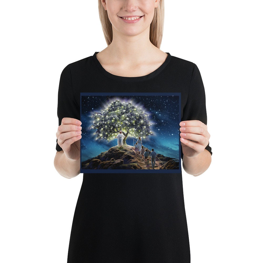 Poster Print, Tree of Life, Lehi's Vision, Jesus Christ, LDS Art - Etsy