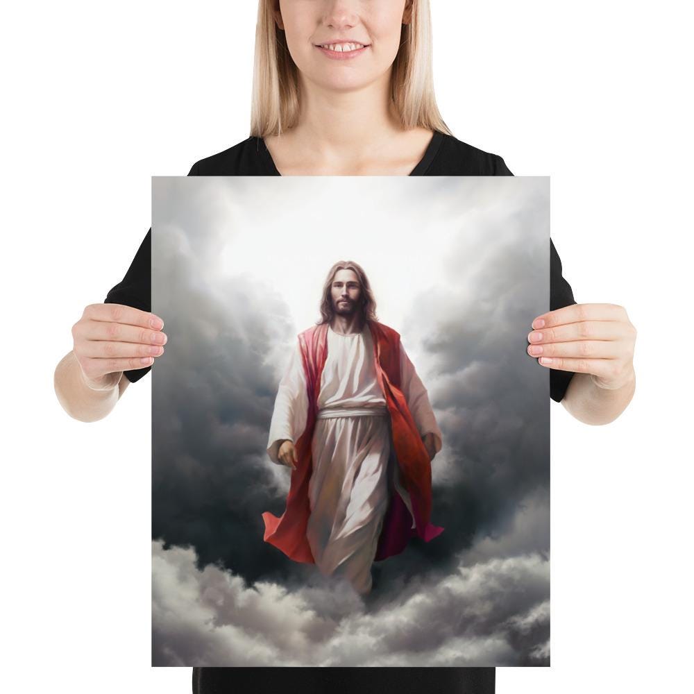 Second Coming of Jesus Christ, Poster Print, Christian Art, LDS Art ...