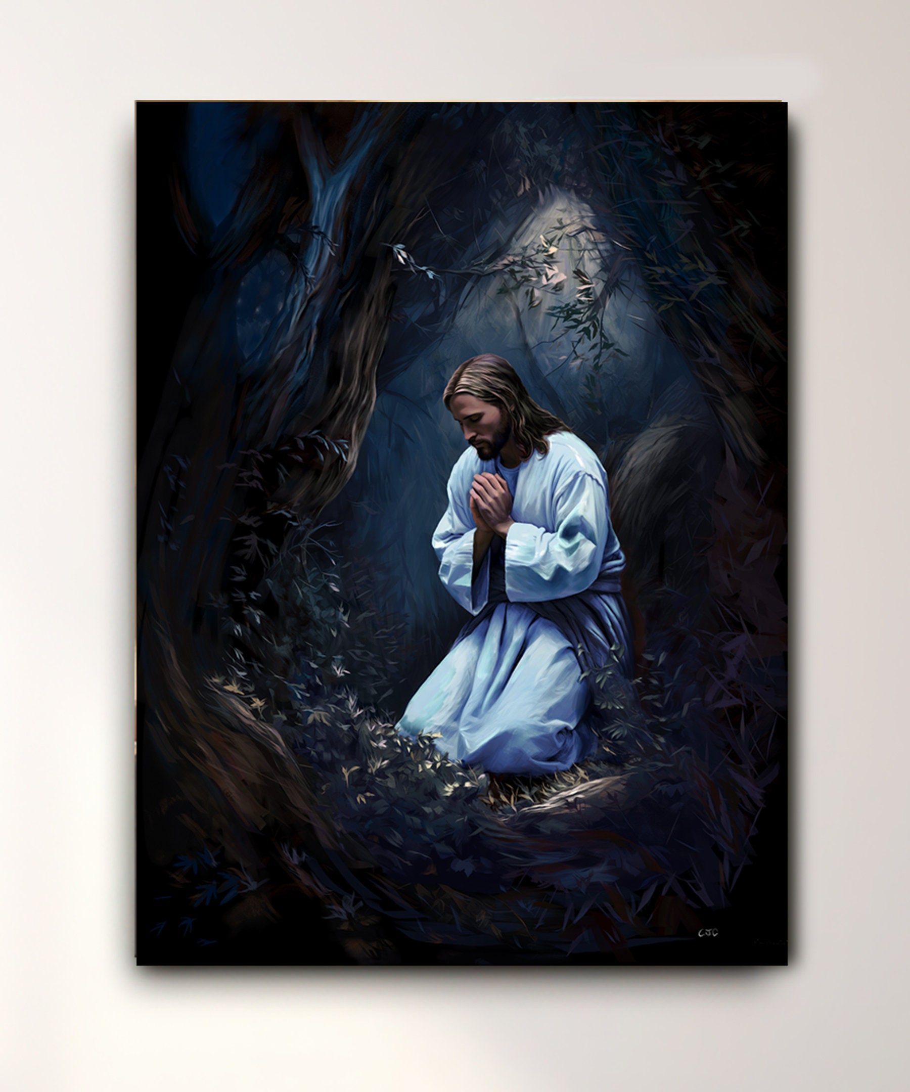 Jesus Christ Canvas Print, Gethsemane, Christian Art, Decor, Gift, Lds ...