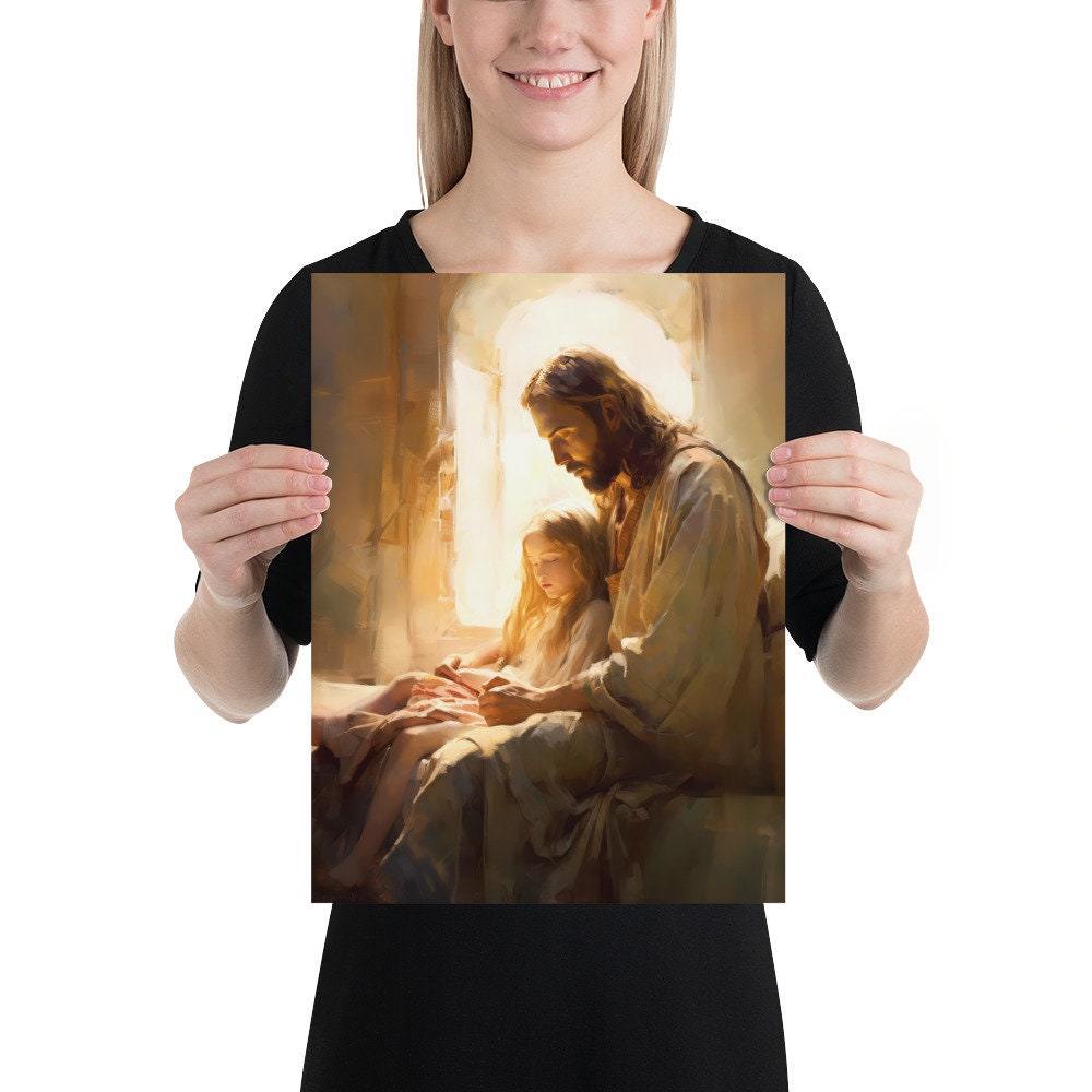 Jesus Christ Poster Print, Jesus Portrait, Christian Art, LDS Art ...
