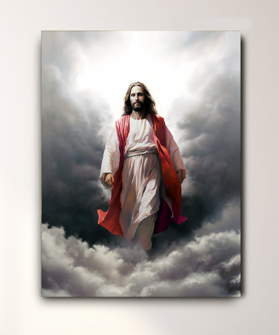 Jesus Portrait, Digital Download, Jesus Art Print, Jesus Wall Art ...