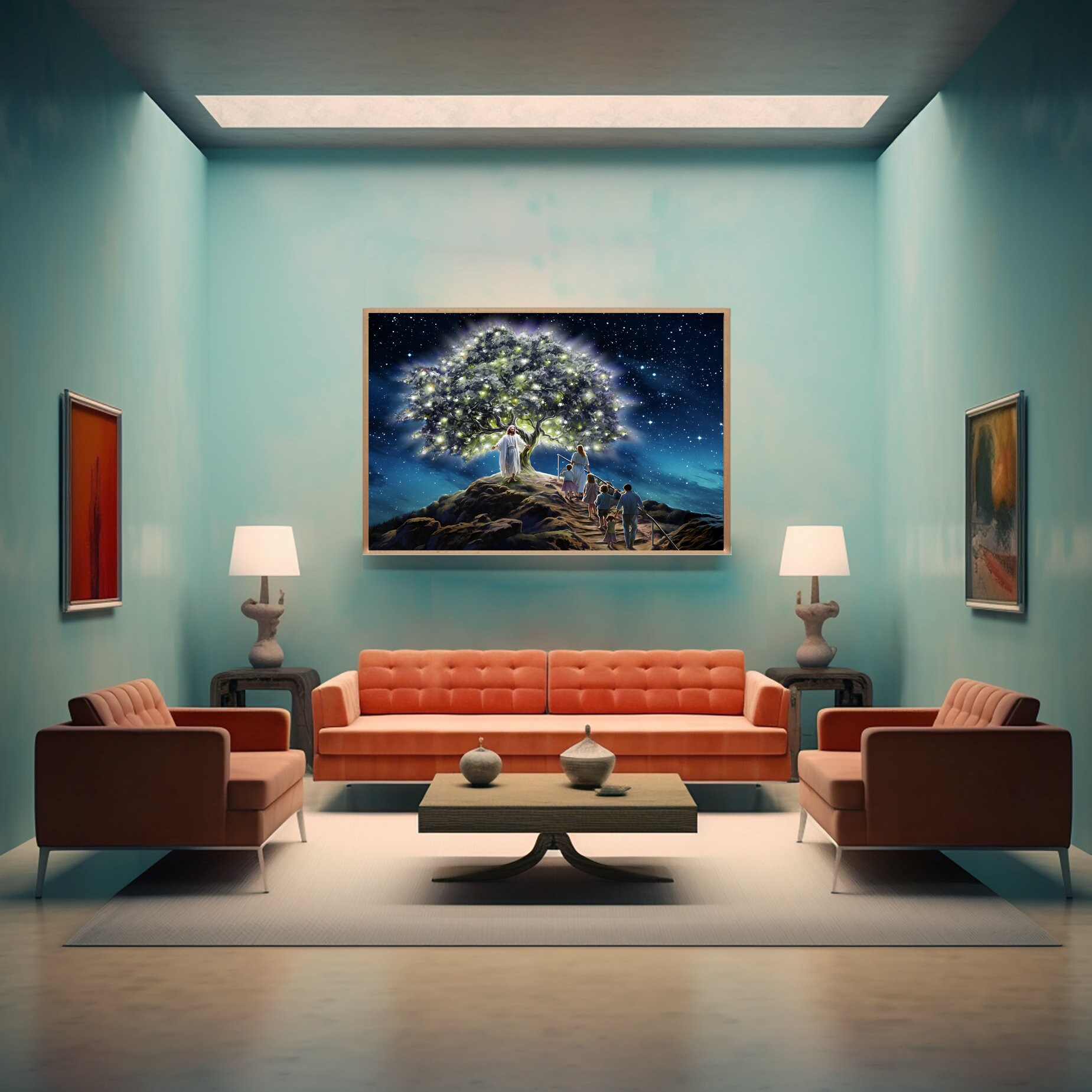 Poster Print, Tree of Life, Lehi's Vision, Jesus Christ, LDS Art - Etsy