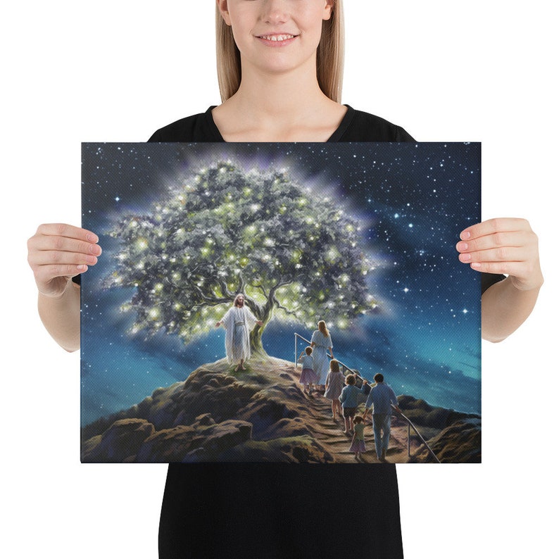 Canvas Print, Tree of Life, Lehi's Vision, Jesus Christ, LDS Art, Jesus ...