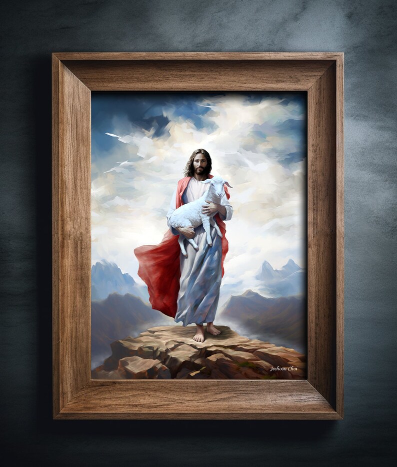 Poster Print, the Lost Sheep, Jesus Christ, Bible, Lds Art, Deliverance, Church Art, Christian ...