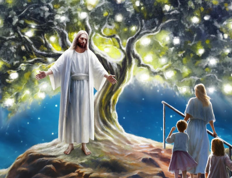 Canvas Print, Tree of Life, Lehi's Vision, Jesus Christ, LDS Art, Jesus ...