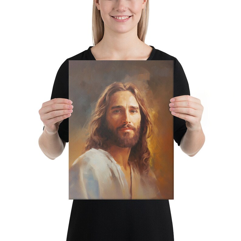Canvas Print, Jesus Christ Portrait, LDS Art, Christian Art, Jesus Art ...