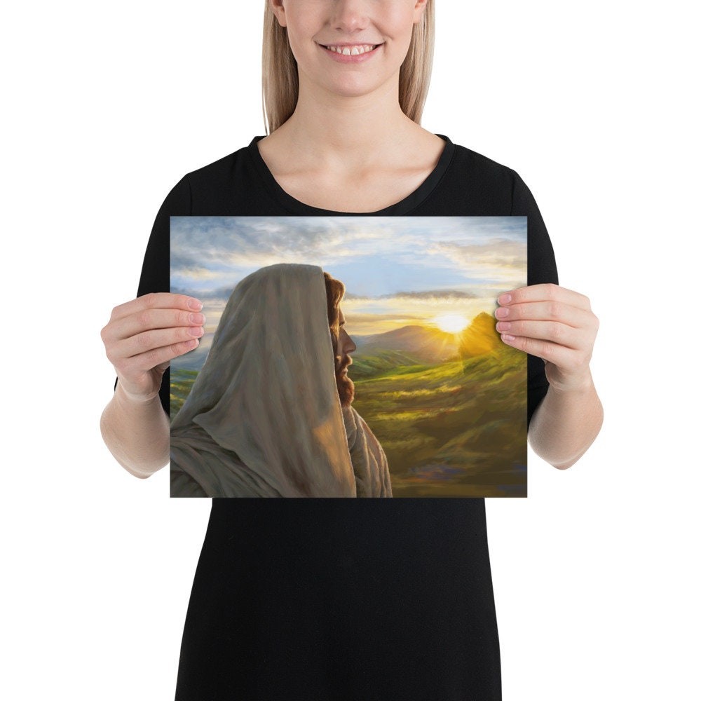 Jesus Christ Poster Print, Jesus Portrait, Christian Wall Art, Home ...