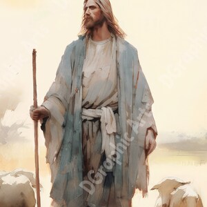 Jesus Portrait, Digital Download, Jesus Art Print, Jesus Wall Art ...