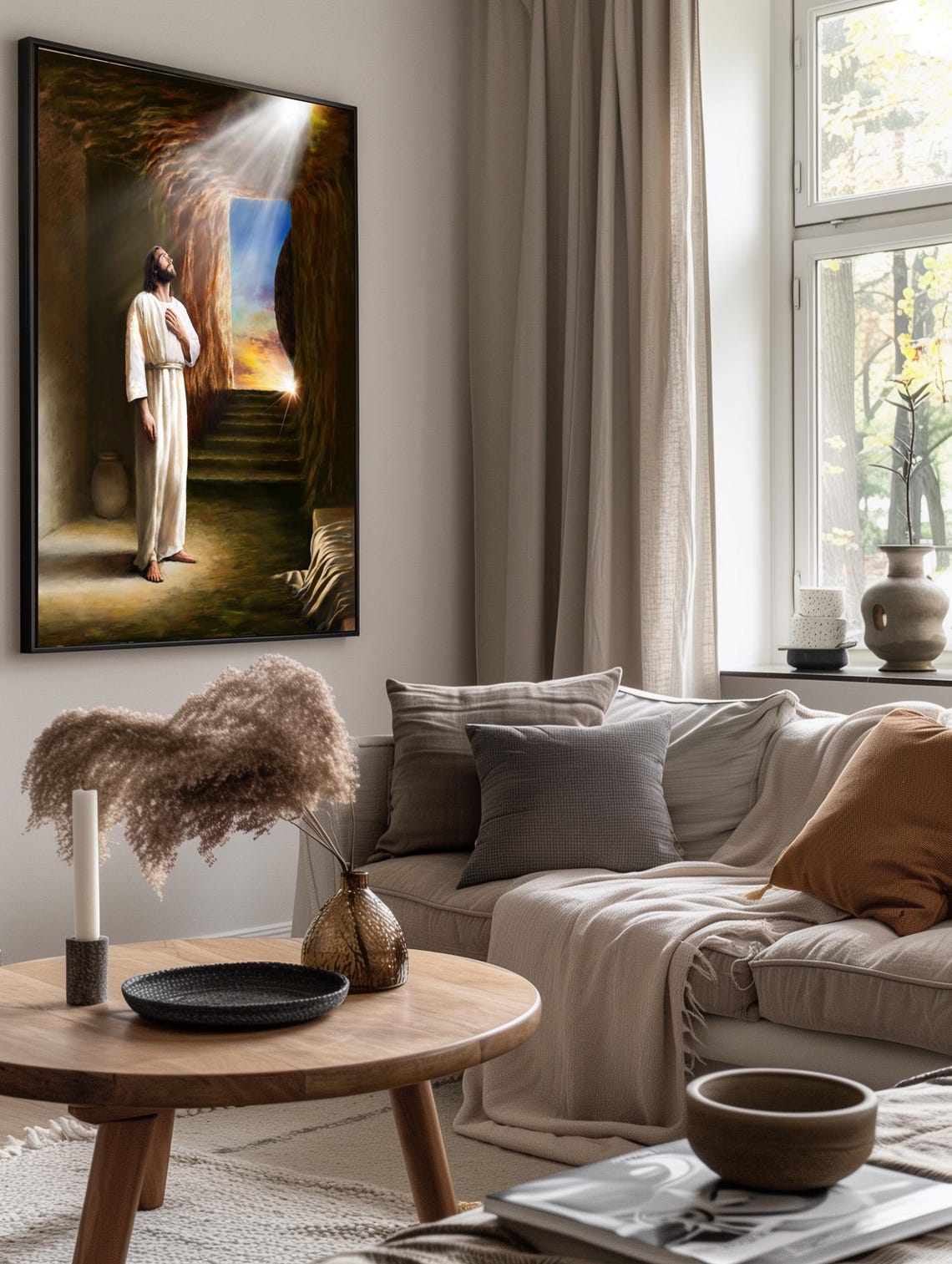 Canvas Print, Jesus Art, Lds Art, Resurrection, Jesus Painting, Easter ...