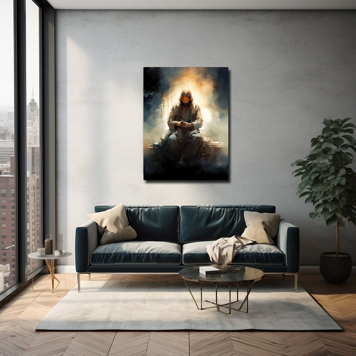 Jesus Christ give Us Strength Canvas Printer, Jesus Christ, Christian ...