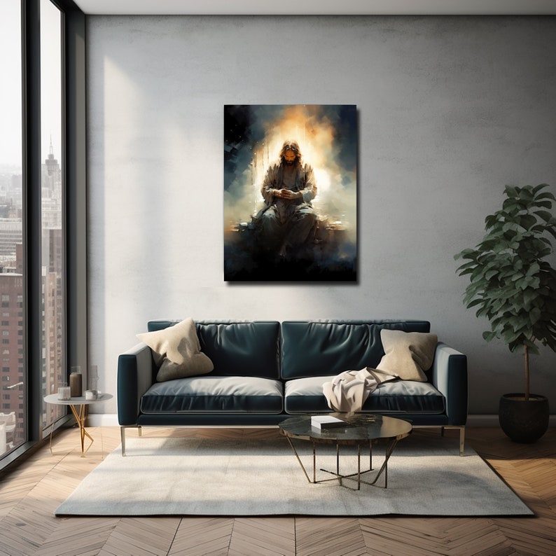 Jesus Christ give Us Strength Canvas Printer, Jesus Christ, Christian ...