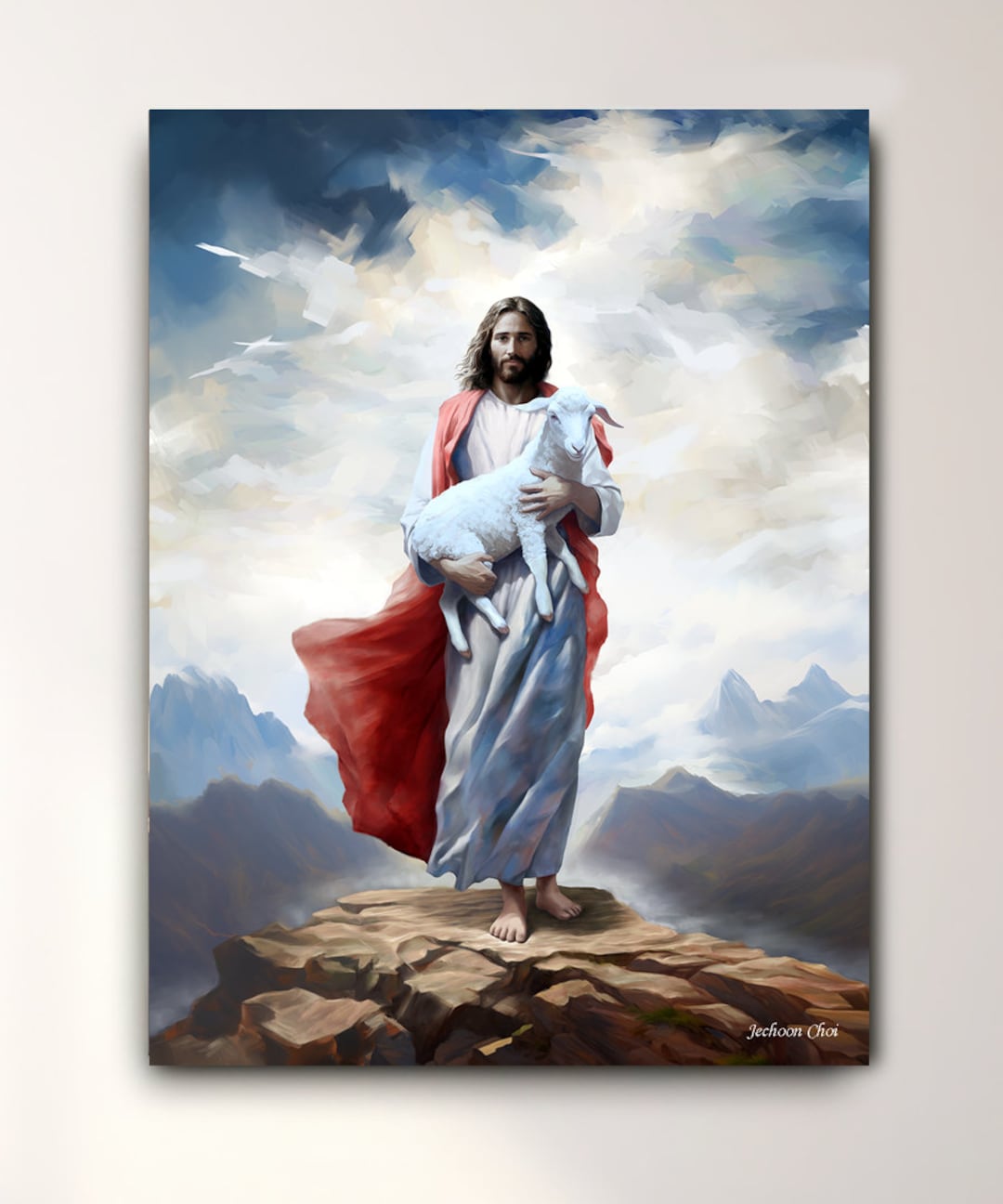 Canvas Print, the Lost Sheep, Jesus Christ, Lds Art, Bible Story ...