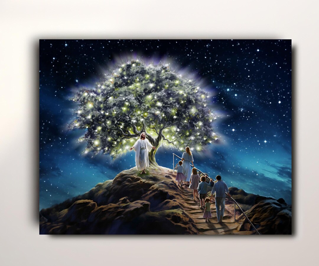Canvas Print, Tree of Life, Lehi's Vision, Jesus Christ, LDS Art, Jesus ...