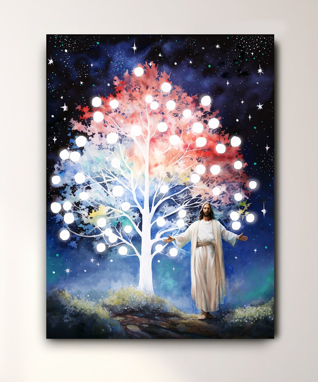 Canvas Print, Tree of Life, Lehi's Vision, Jesus Painting, LDS Art ...