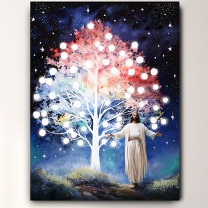 Canvas Print, Tree of Life, Lehi's Vision, Jesus Painting, LDS Art ...