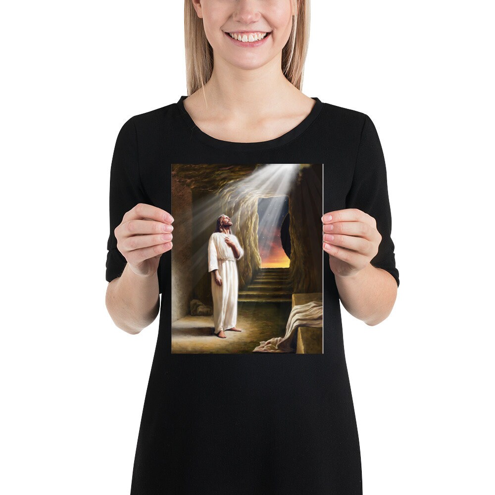 Poster Print, Jesus Art, Lds Art, Resurrection, Jesus Painting, Easter ...