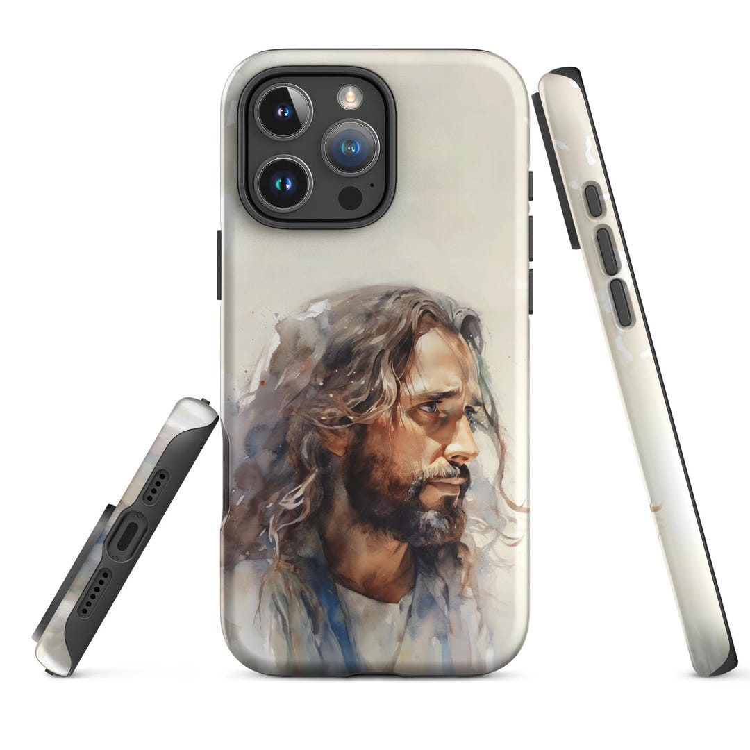 Tough Case for Iphone® Jesus Christ, Jesus Portrait, Phone Case - Etsy