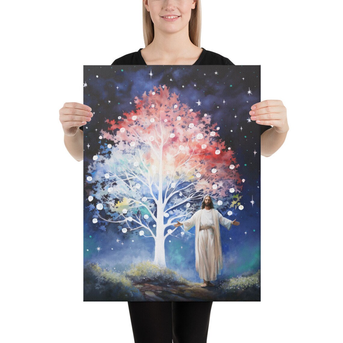Canvas Print, Tree of Life, Lehi's Vision, Jesus Painting, LDS Art ...