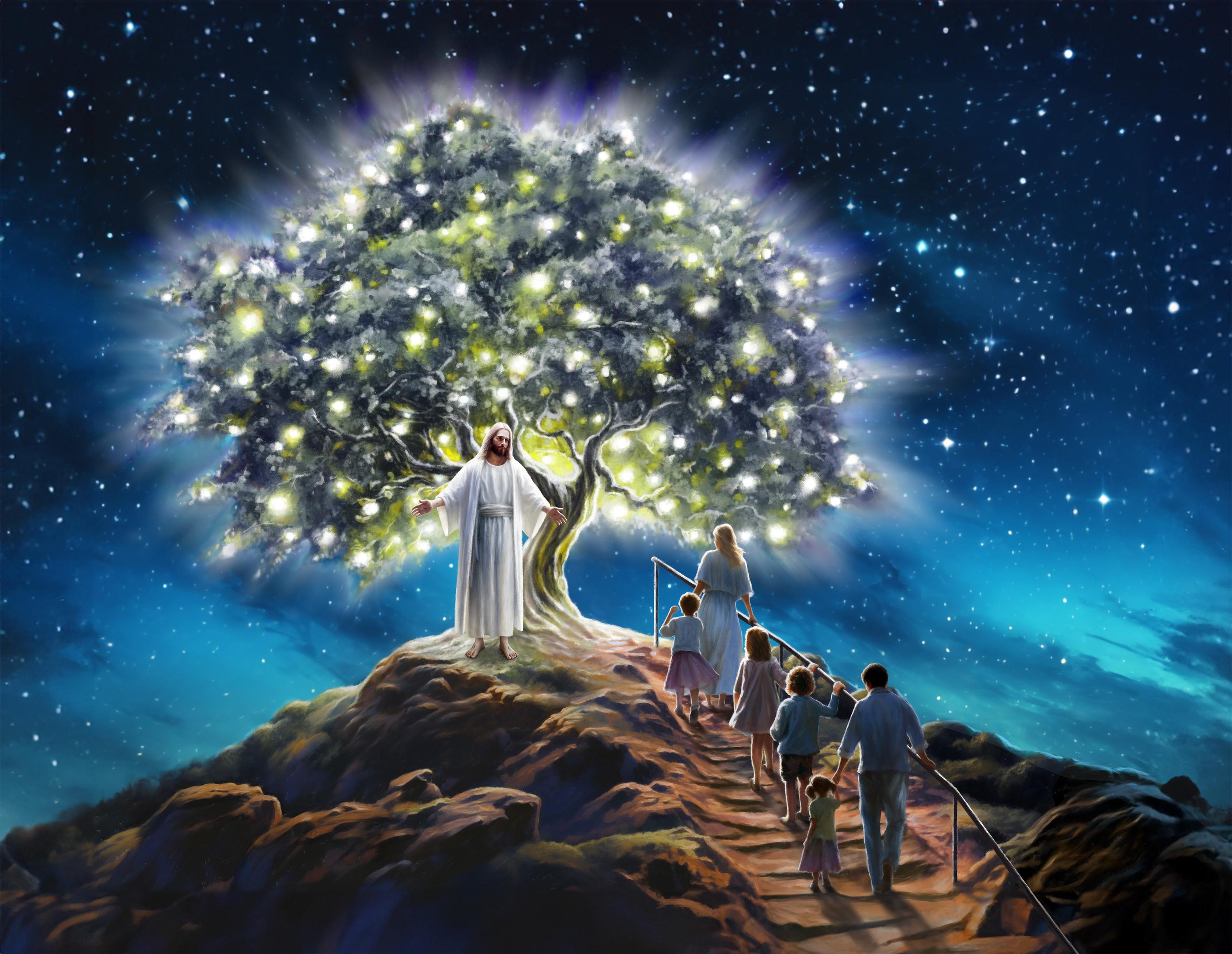 Canvas Print, Tree of Life, Lehi's Vision, Jesus Christ, LDS Art, Jesus ...