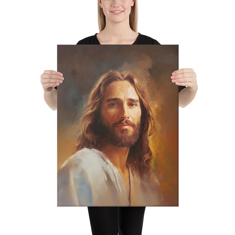 Canvas Print, Jesus Christ Portrait, LDS Art, Christian Art, Jesus Art ...