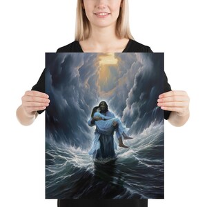 Jesus Christ Poster Print, Jesus Portrait, Christian Wall Art, Home ...