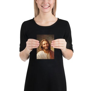 Jesus Christ Poster Print, Jesus Portrait, Christian Wall Art, Religion ...