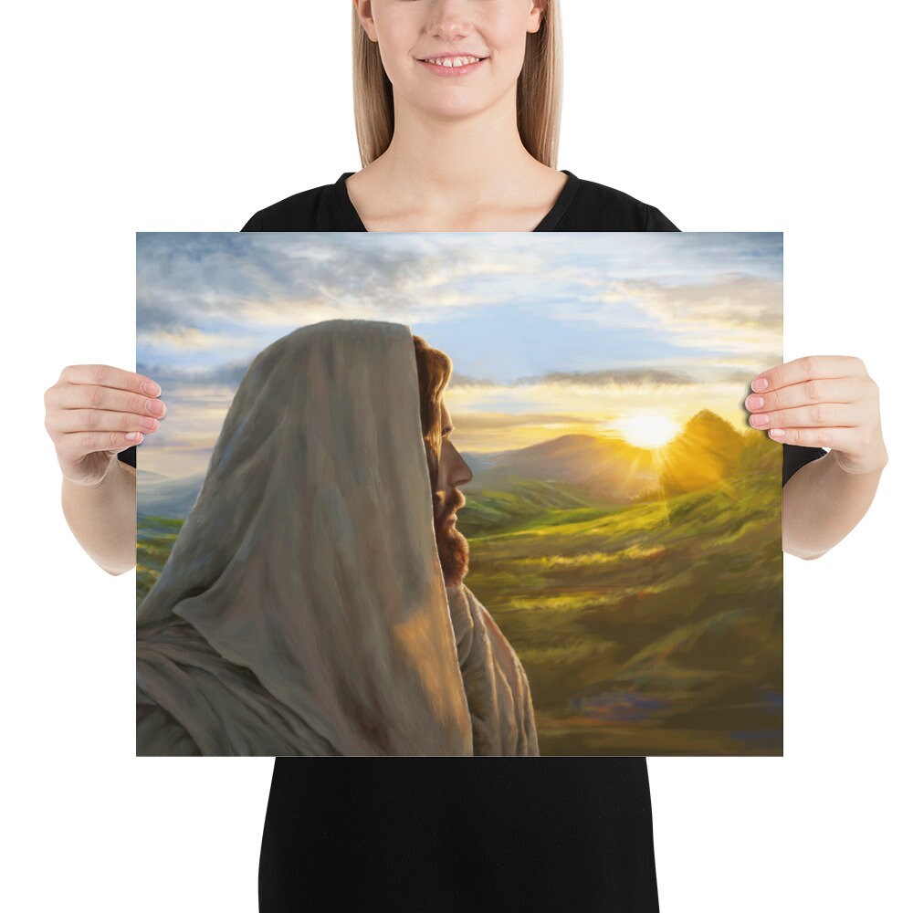 Jesus Christ Poster Print, Jesus Portrait, Christian Wall Art, Home ...