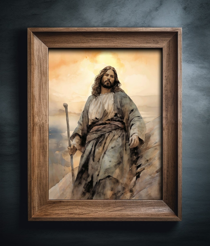 Jesus Porträt, digitaler Download, Jesus Kunstdruck, Jesus Kunst ...