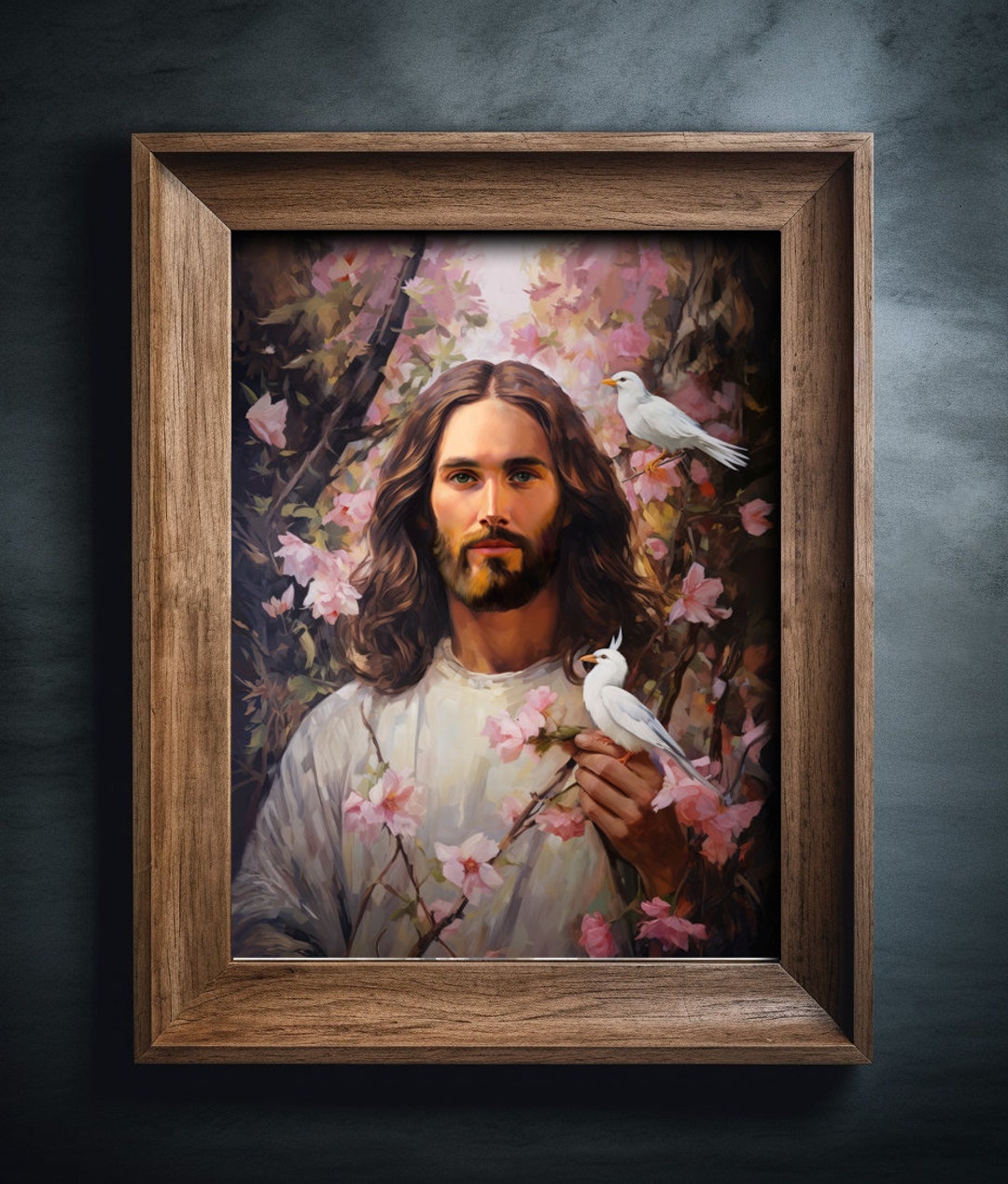 Jesus Christ Poster Print eternal Blossom: Jesus' - Etsy