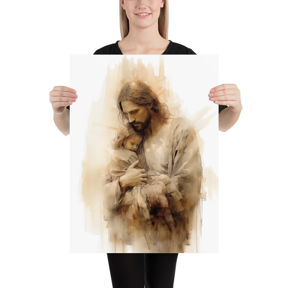 Poster Print, Jesus Art Print, Jesus Wall Art, Christian Wall Art ...