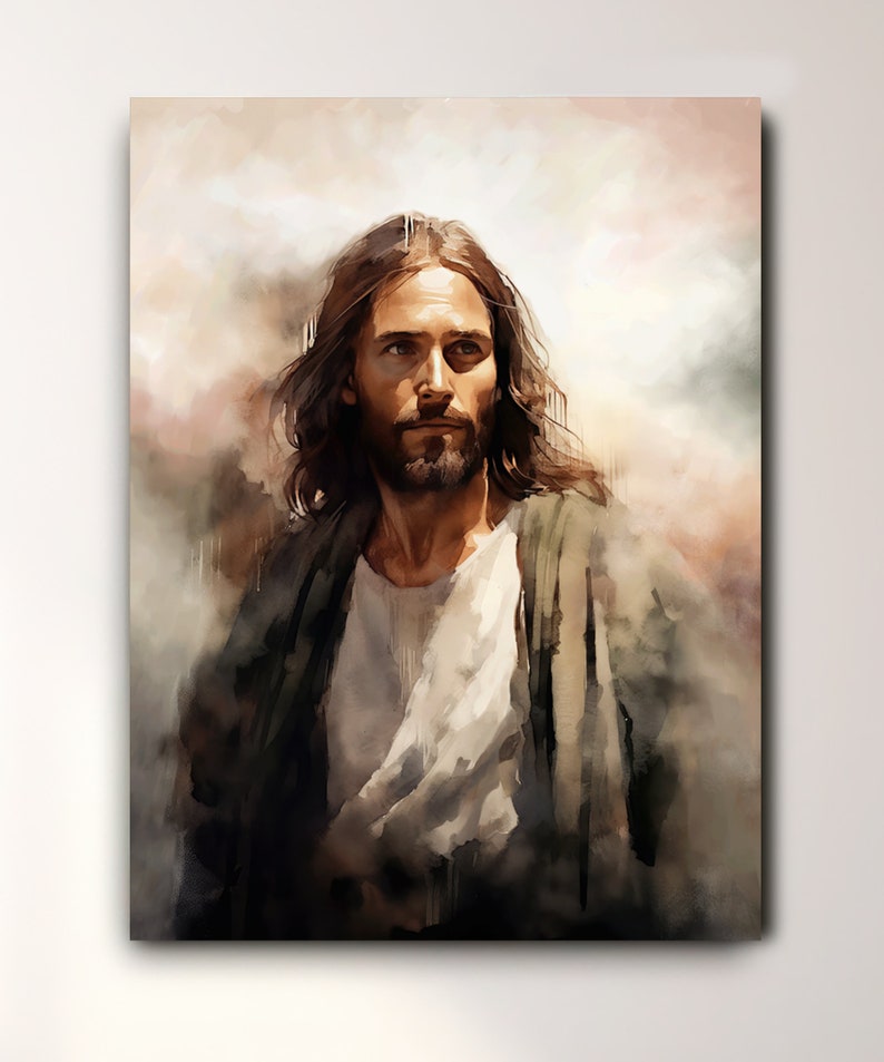 Jesus Christ trust Him Canvas Print, Christian Art, LDS Art, Jesus Art, Jesus Painting, Jesus ...