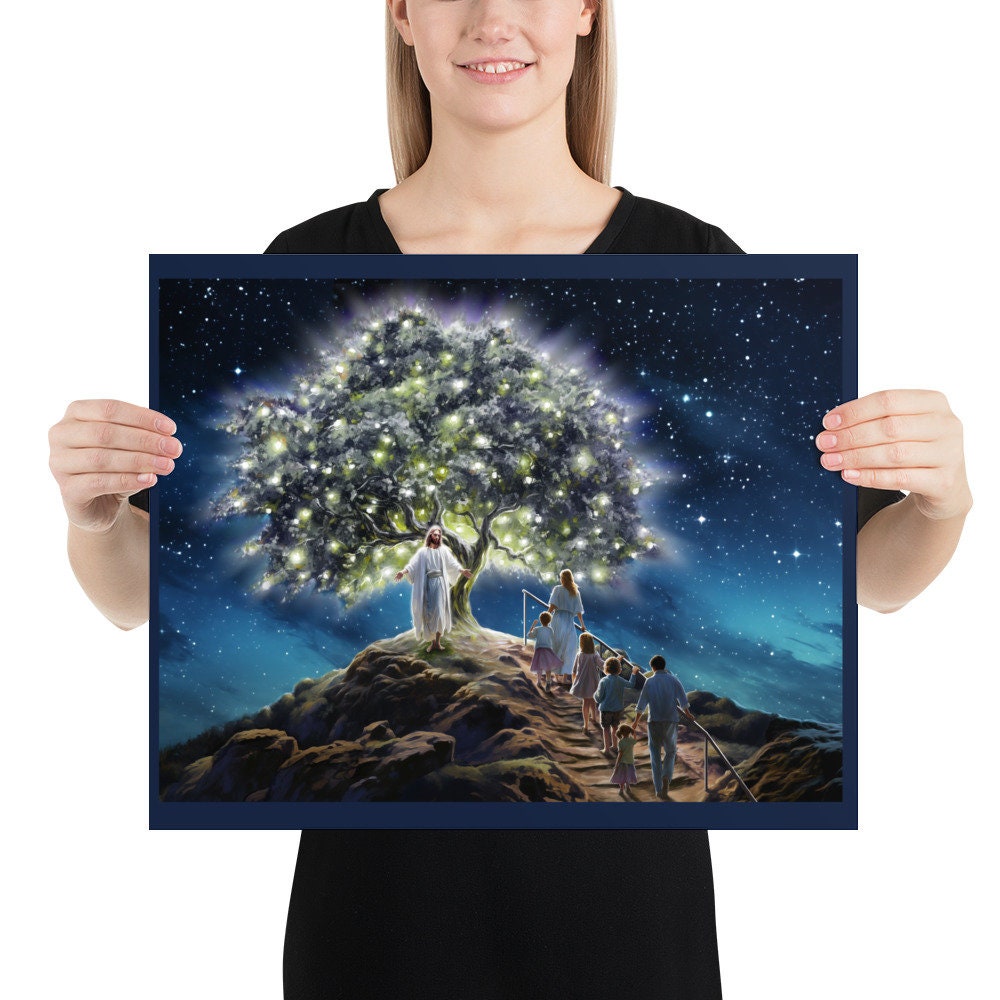 Poster Print, Tree of Life, Lehi's Vision, Jesus Christ, LDS Art - Etsy