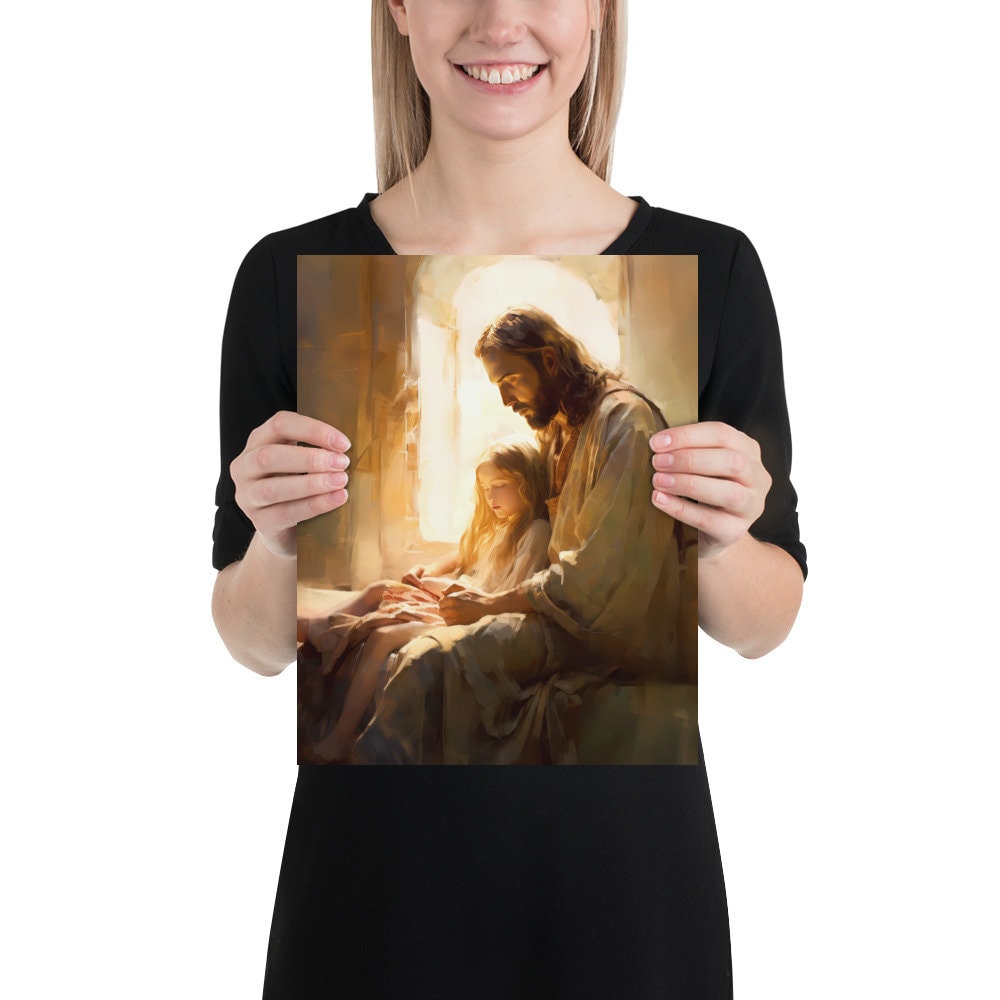 Jesus Christ Poster Print Jesus Portrait Christian Wall Art - Etsy
