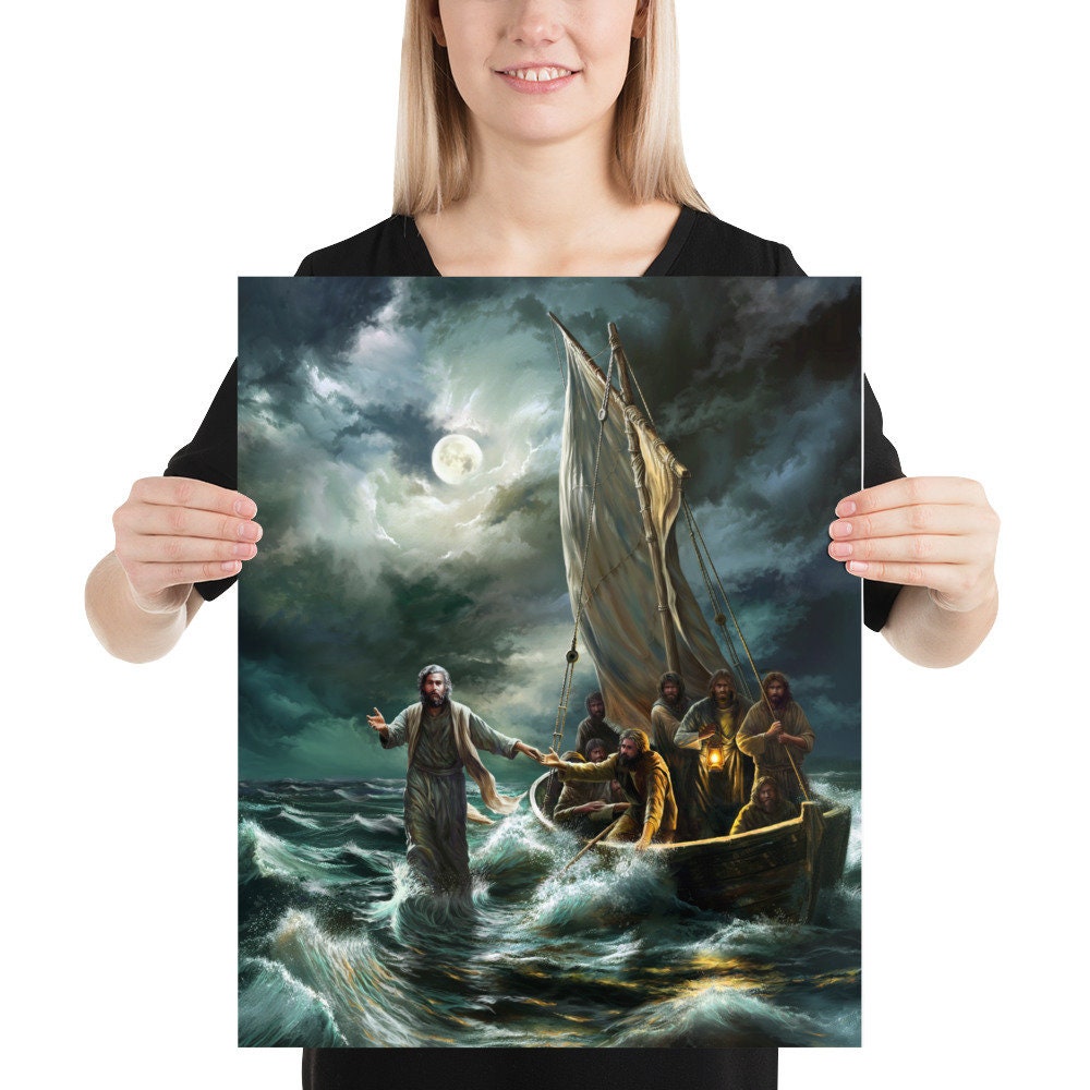 Poster Print, Be Not Afraid, Peter, LDS Art, Jesus Art, Christian Art ...