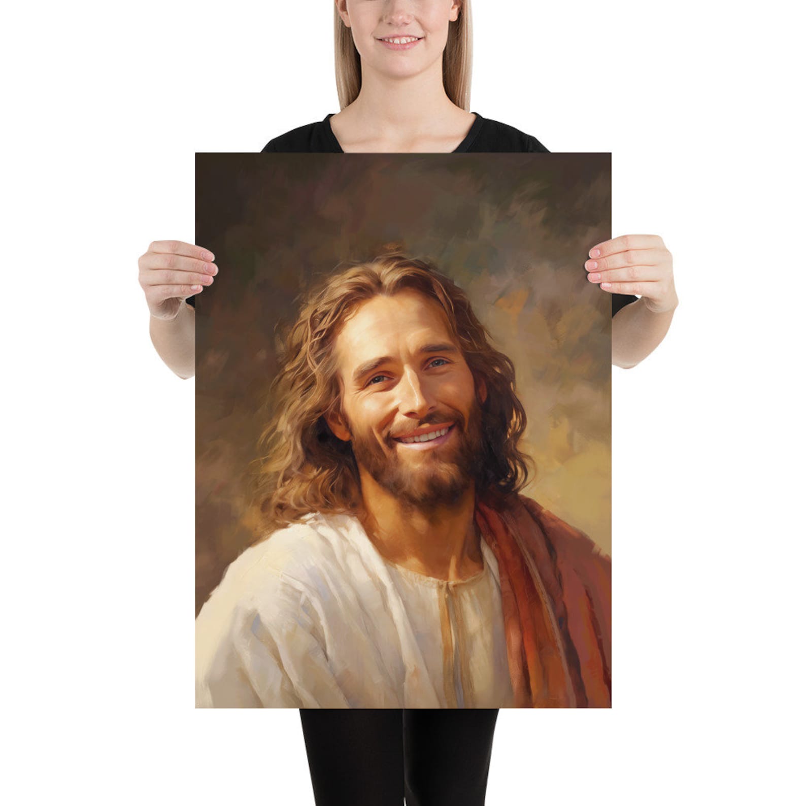 Jesus Christ Poster Print Jesus Portrait Christian Wall Art - Etsy