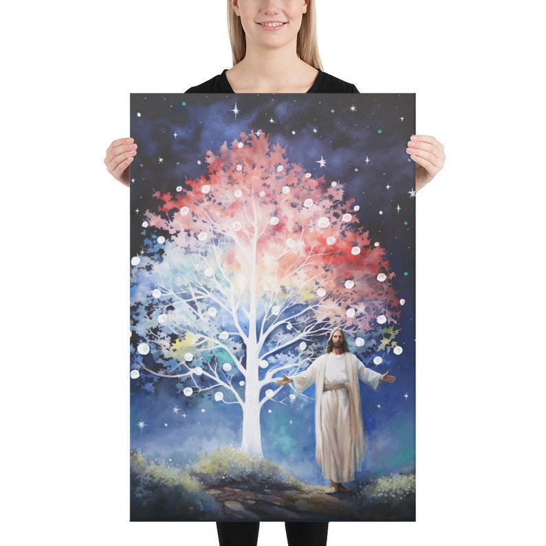 Canvas Print, Tree of Life, Lehi's Vision, Jesus Painting, LDS Art ...