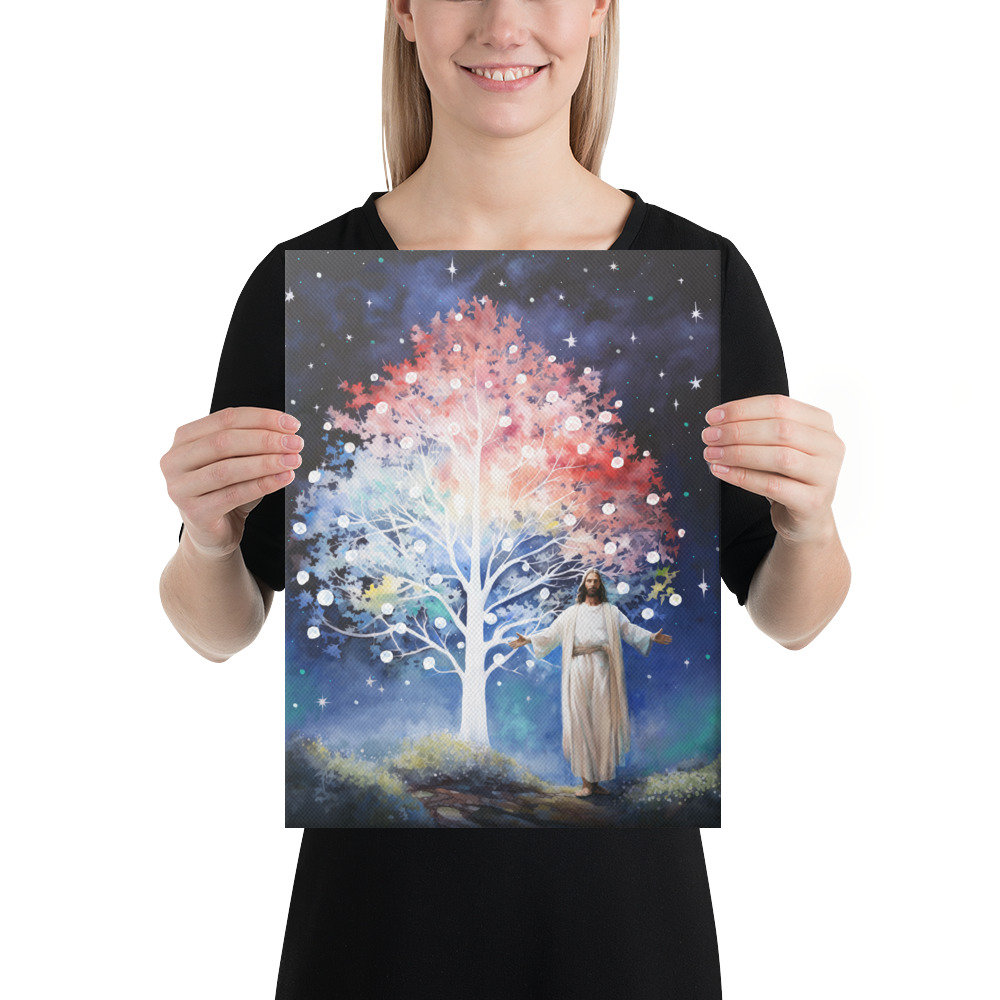 Canvas Print, Tree of Life, Lehi's Vision, Jesus Painting, LDS Art ...
