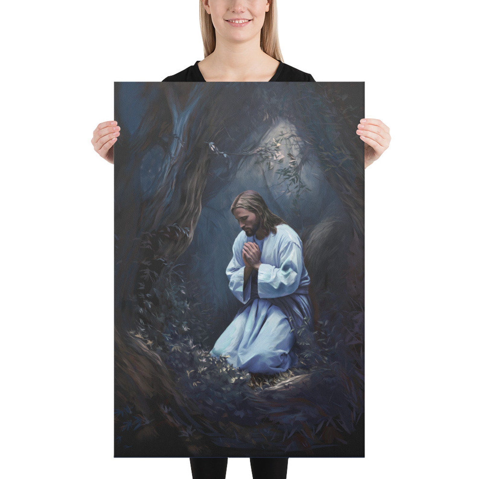 Jesus Christ Canvas Print, Gethsemane, Christian Art, Decor, Gift, Lds Art, Religion - Etsy