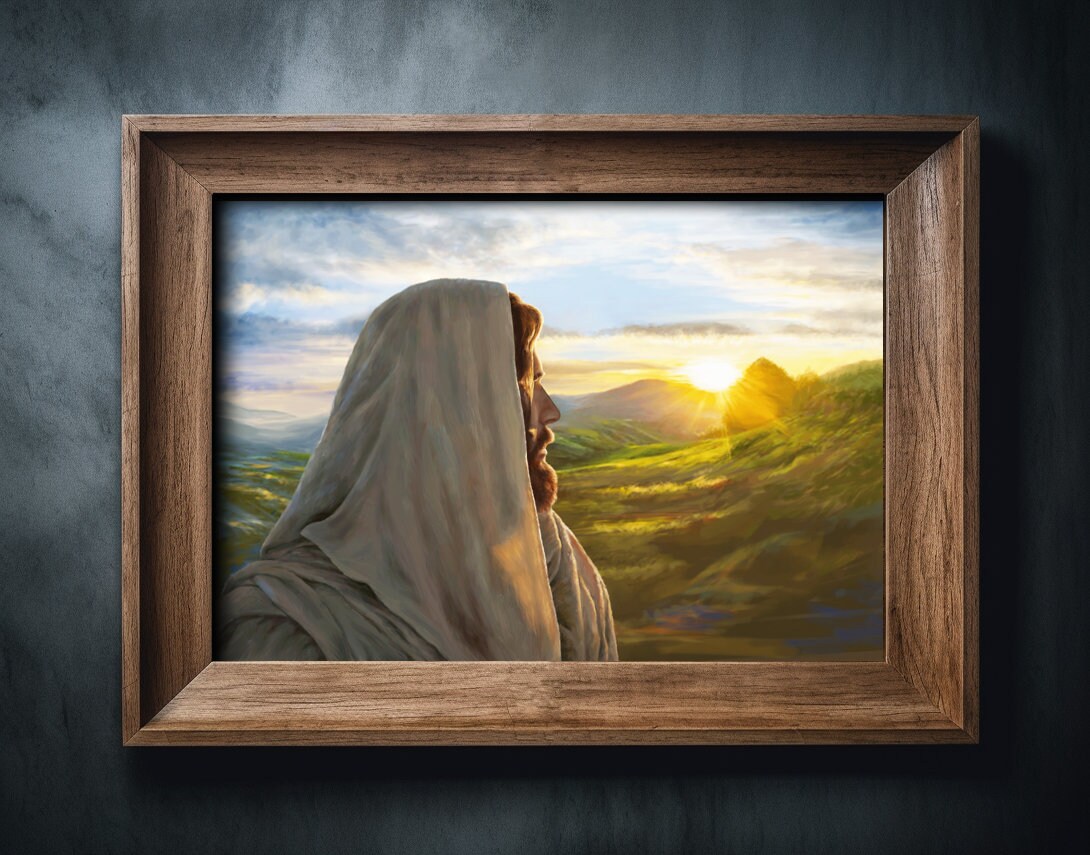 Jesus Christ Poster Print, Jesus Portrait, Christian Wall Art, Home ...