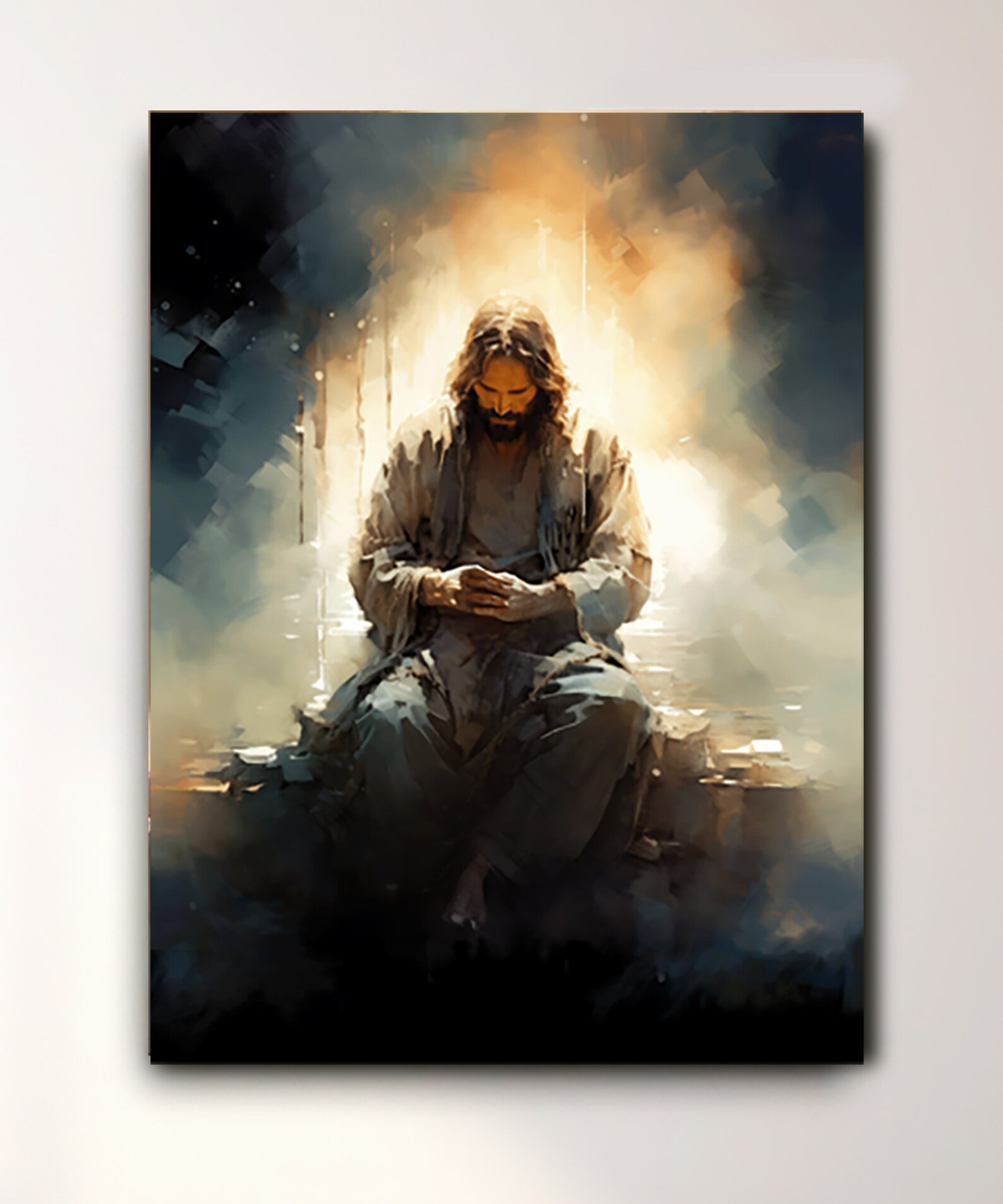 Jesus Christ give Us Strength Canvas Printer, Jesus Christ, Christian ...