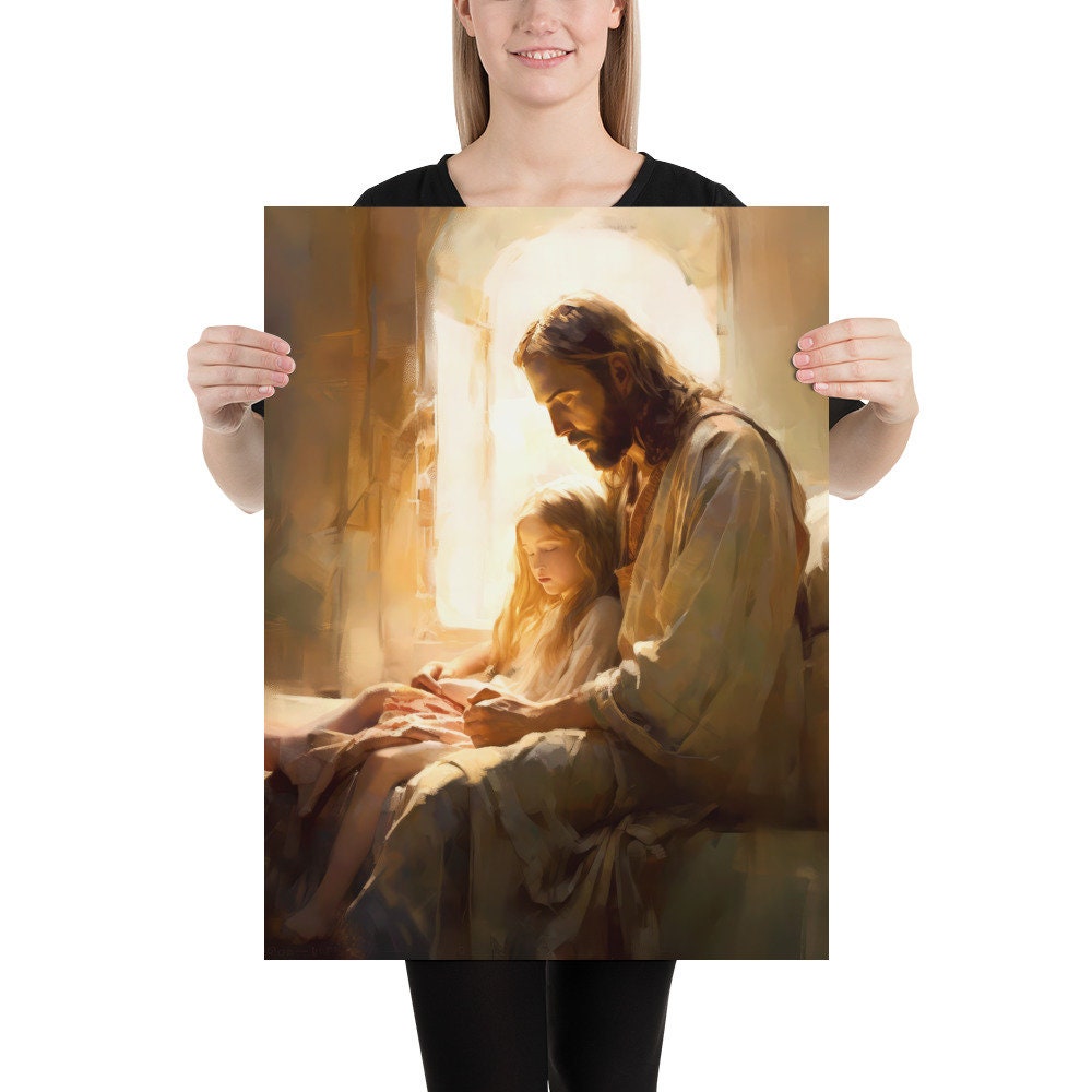 Jesus Christ Poster Print, Jesus Portrait, Christian Art, LDS Art ...