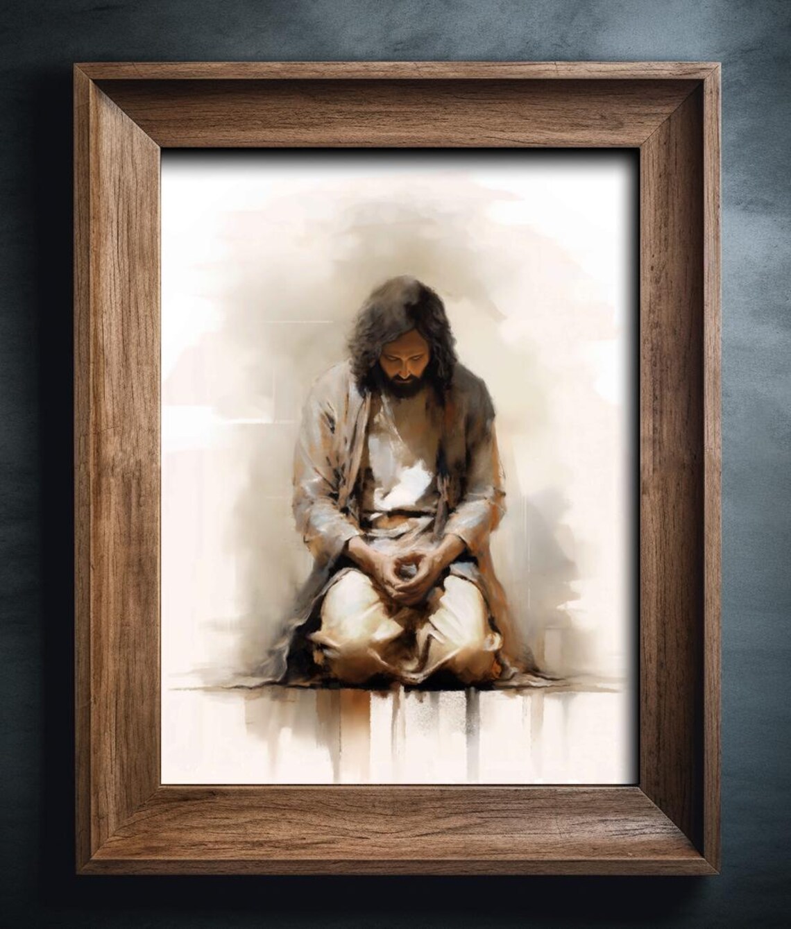 Jesus Christ "humility" Canvas Print, Christian Art, LDS Art, Jesus Art ...