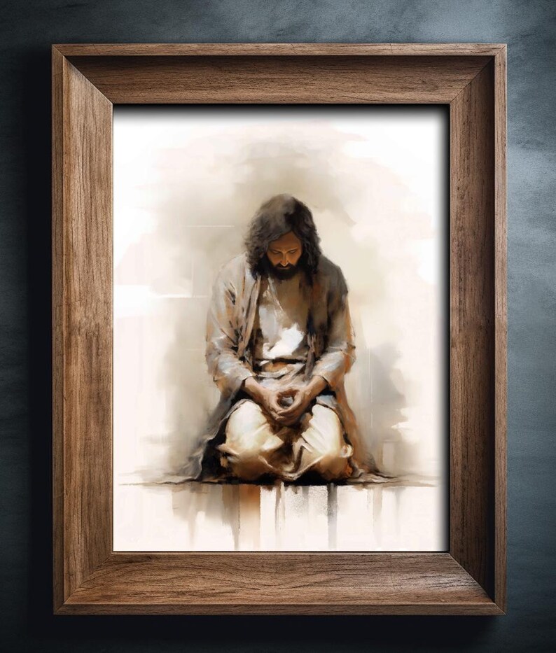 Jesus Christ "humility" Canvas Print, Christian Art, LDS Art, Jesus Art ...