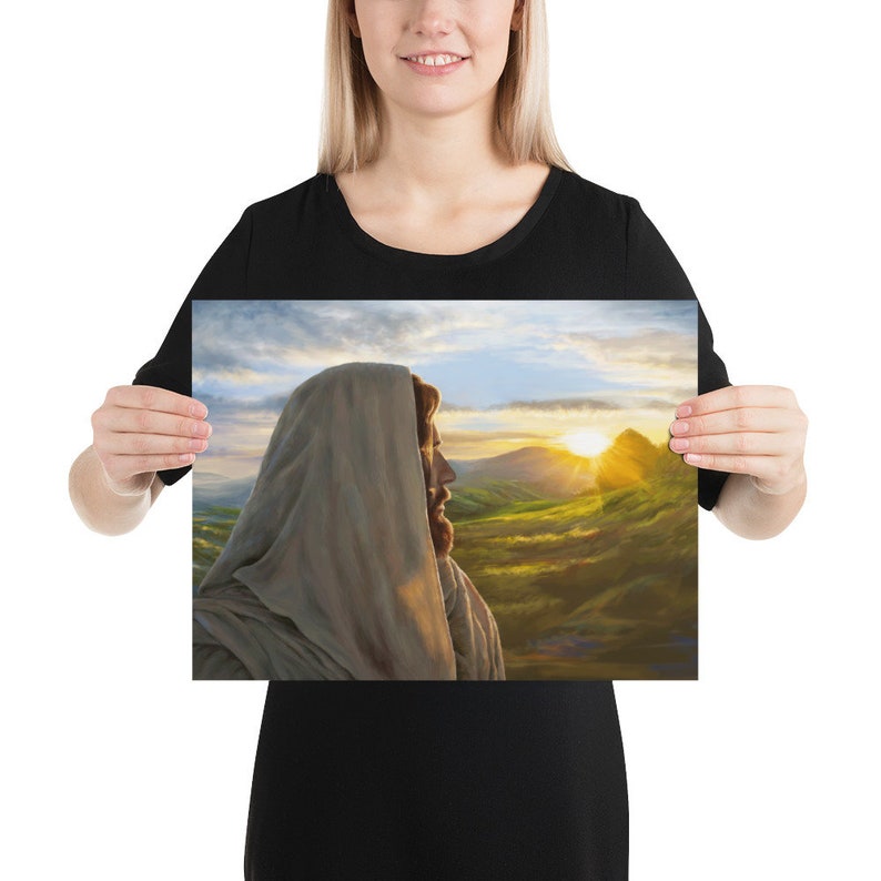 Jesus Christ Poster Print, Jesus Portrait, Christian Wall Art, Home ...